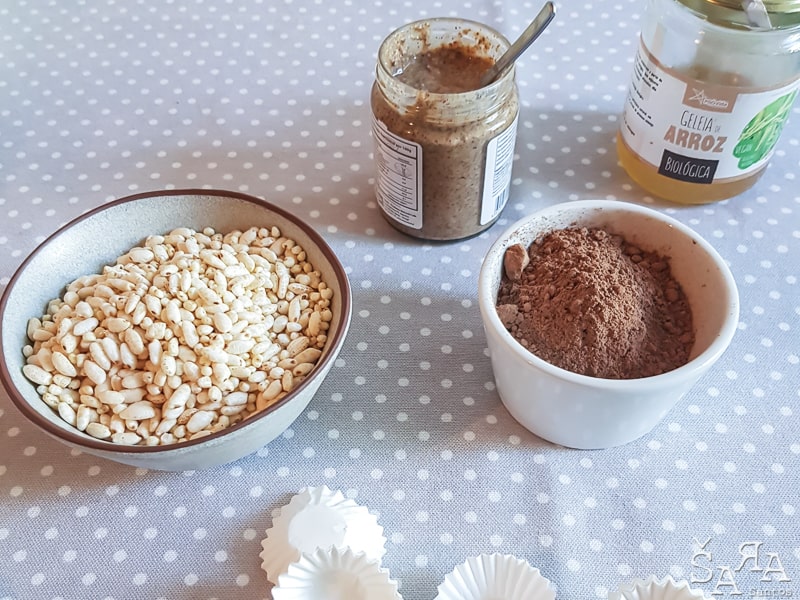 Chocolates de arroz puff - Chocolate a mais